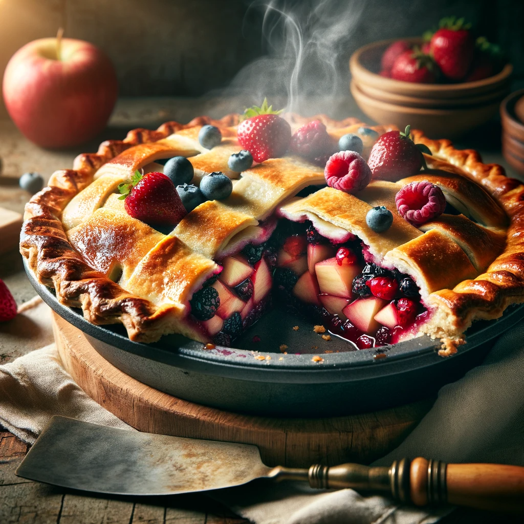 Apple Pie with Berry Filling - The most delicious pie! - Berries Paradise