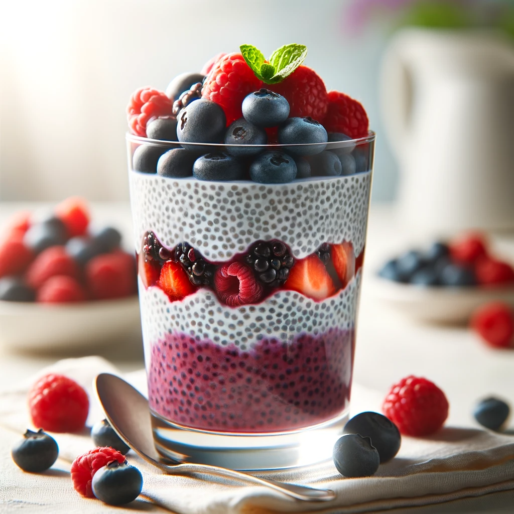 Chia Pudding with Layers of Berries Recipe: The Best Breakfast ...