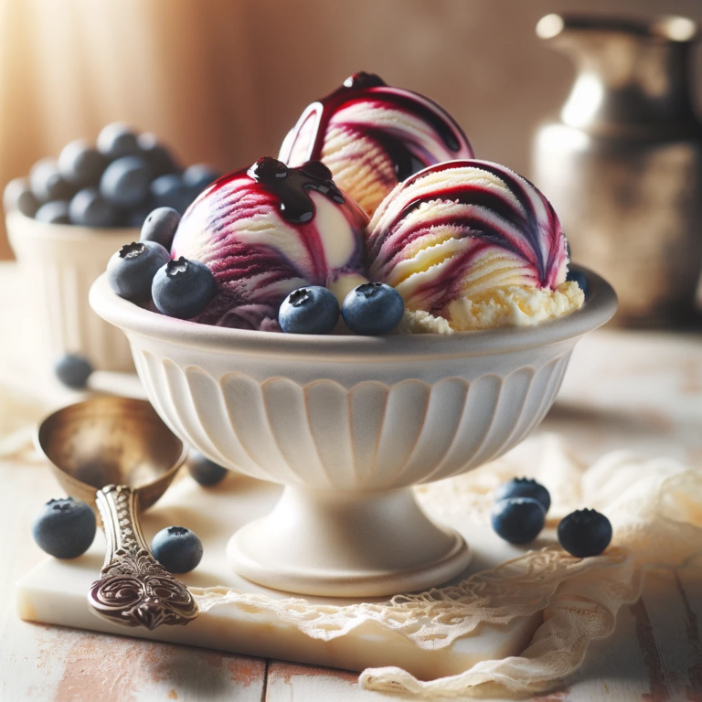 Vanilla and Blueberry Ice Cream Recipe: Special Ice Cream - Berries ...