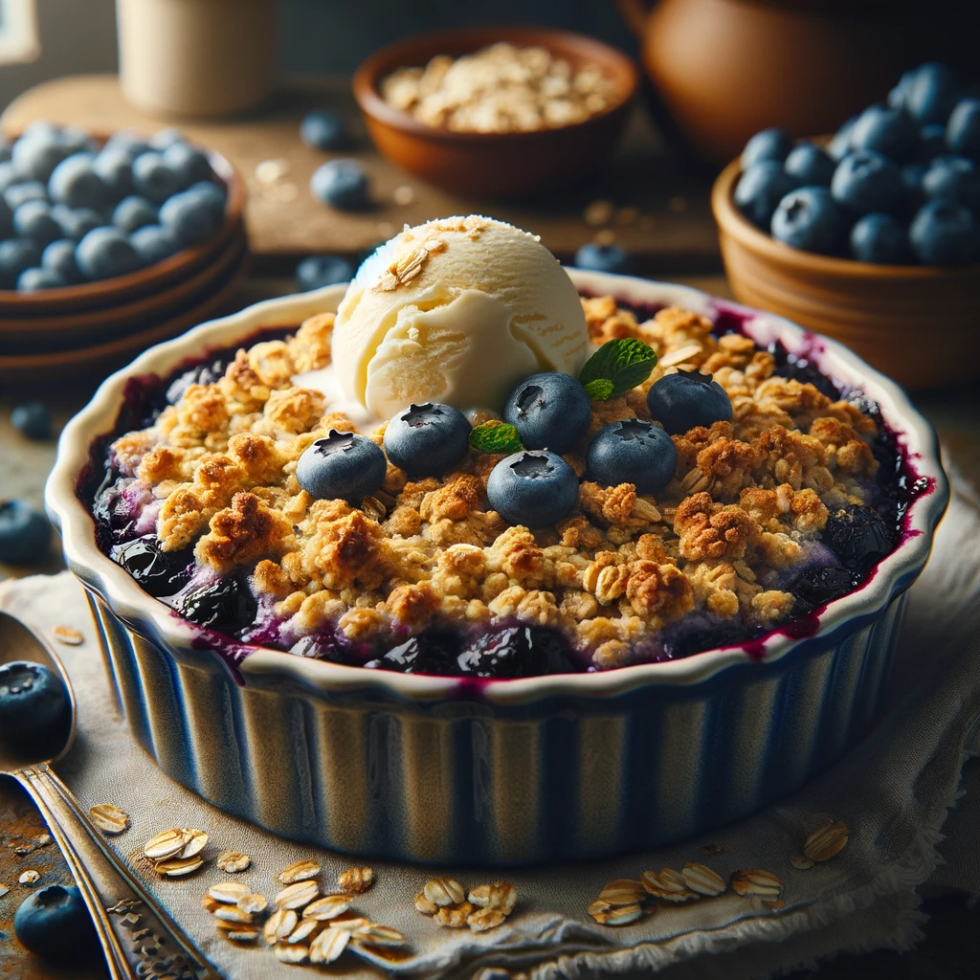 Blueberry and Oat Crumble Recipe: The Best Oat Crumble! - Berries Paradise