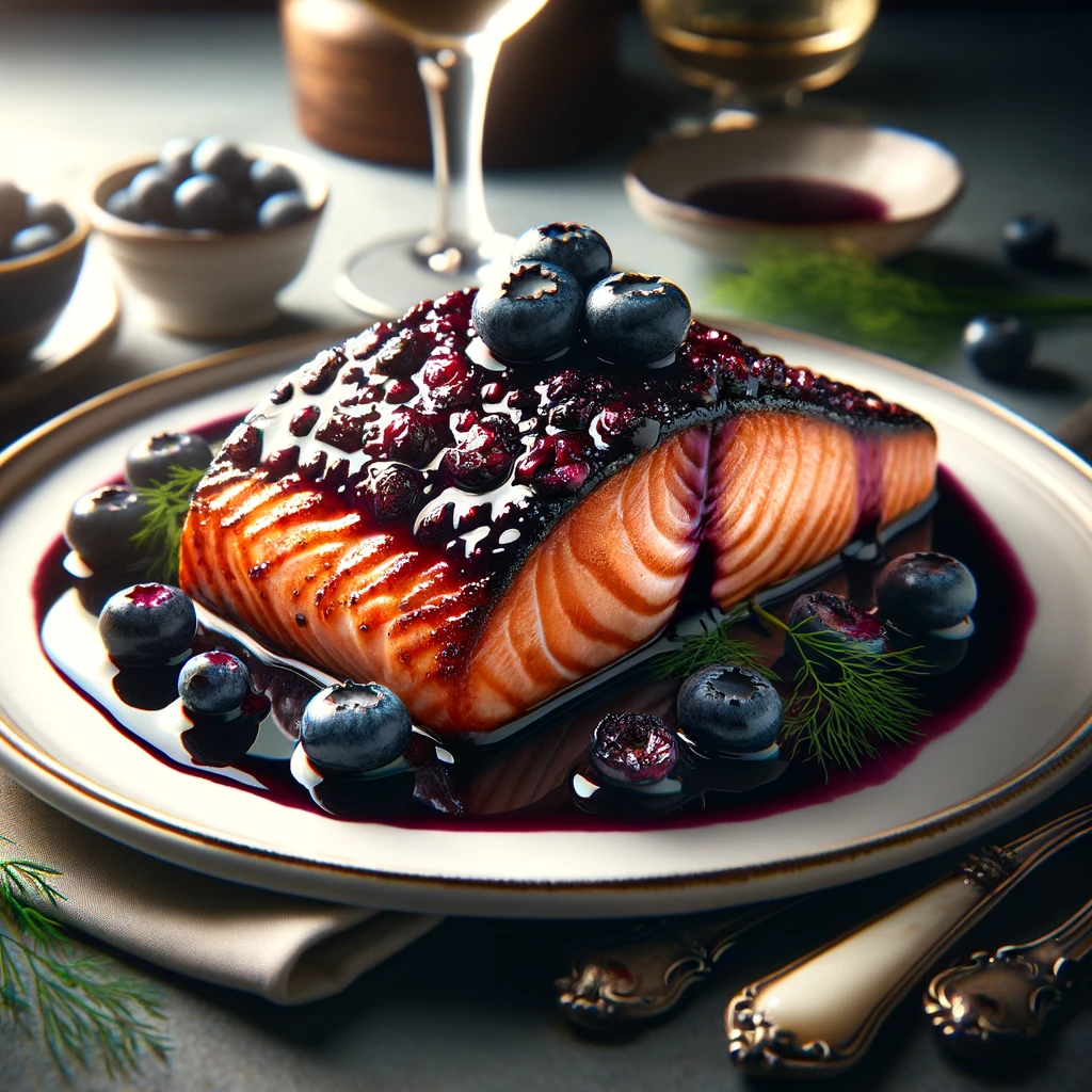 Blueberry and Maple Glazed Salmon - A mouthwatering experience ...