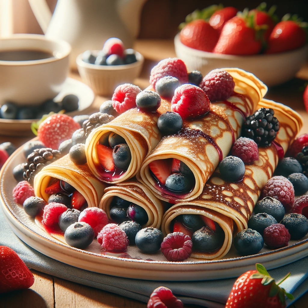Canadian Berry Crêpes - Perfect for dessert! - Berries Paradise