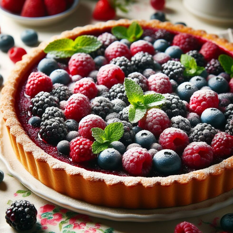 Triple Berry Tart Recipe: The Best Tart - Berries Paradise